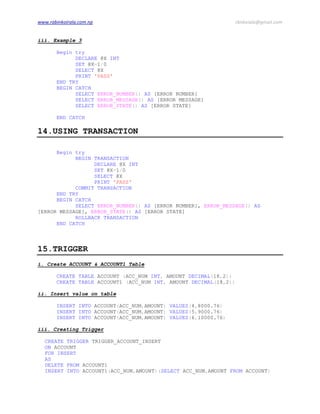 Sql server query collection | PDF