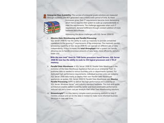 Microsoft SQL Server 2008 R2 - SQL Server R2 Product Brochure | PPT