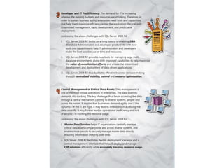 Microsoft SQL Server 2008 R2 - SQL Server R2 Product Brochure | PPT