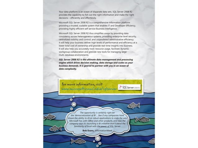 Microsoft SQL Server 2008 R2 - SQL Server R2 Product Brochure | PPT