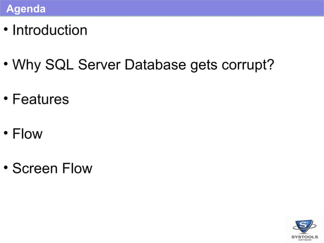 Sql Server Recovery Overview | PPT