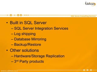 Sql Server Replication Idf | PPT