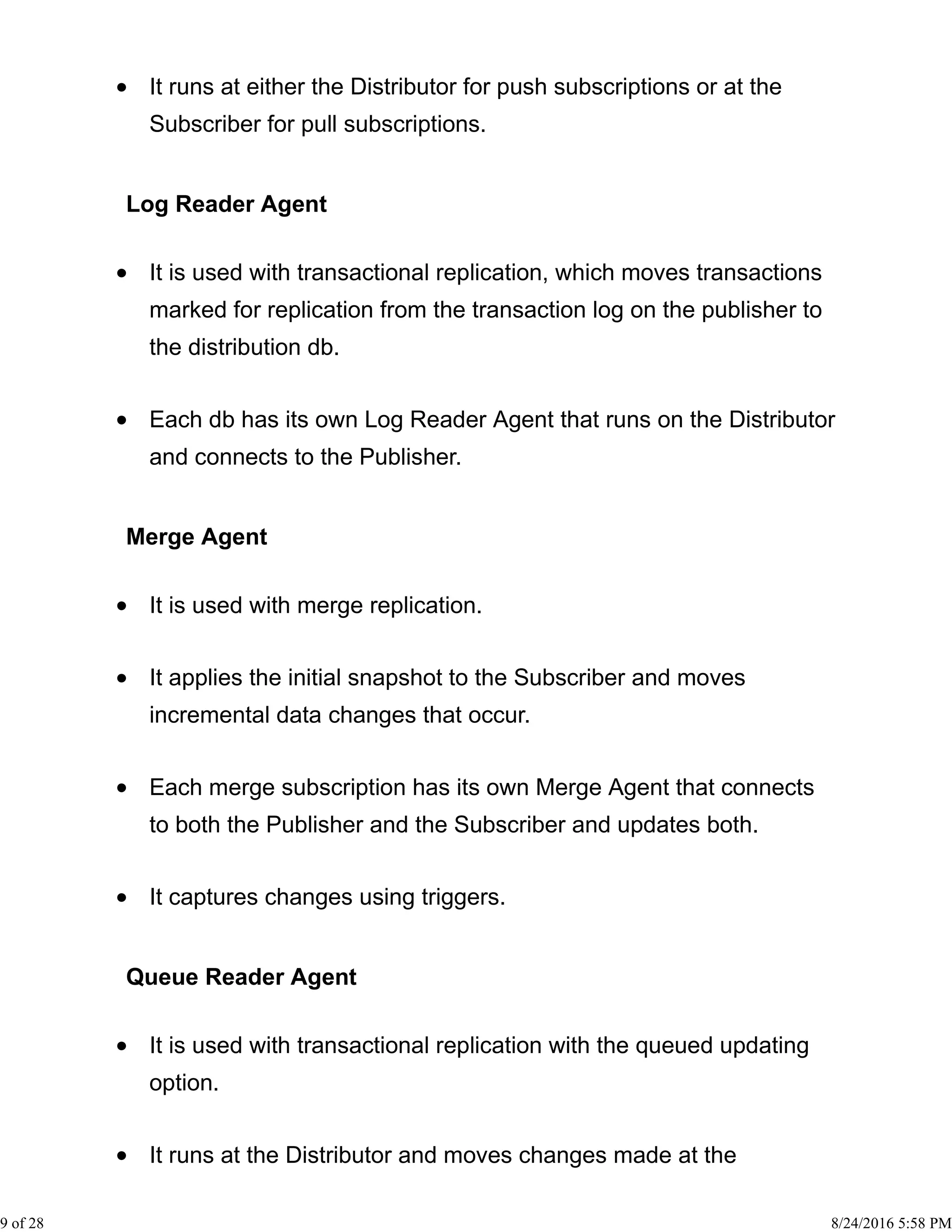 Sql server replication step by step | PDF