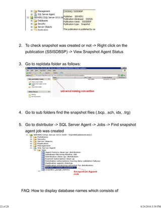 Sql server replication step by step | PDF