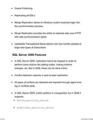 Sql server replication step by step | PDF
