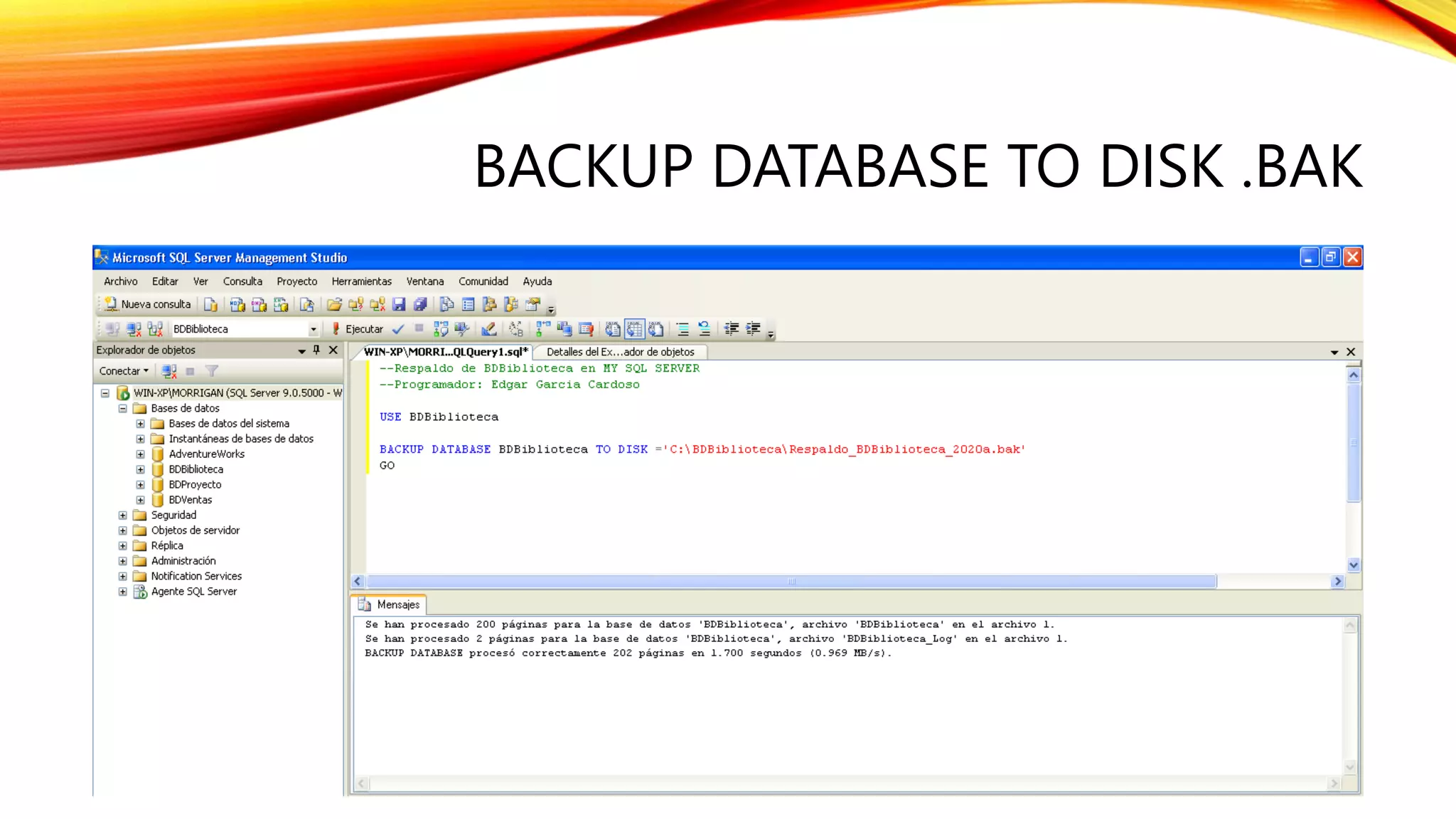 SQL SERVER Respaldo.pptx