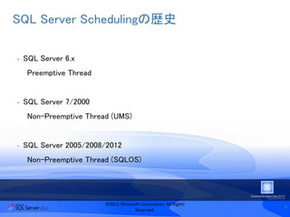 COD2012 C3 : SQL Server 2012で振り返る、SQLOSのスレッド スケジューリング | PDF | Databases | Computer Software and ...