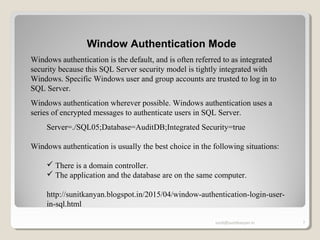 SQL Server Security | PPT