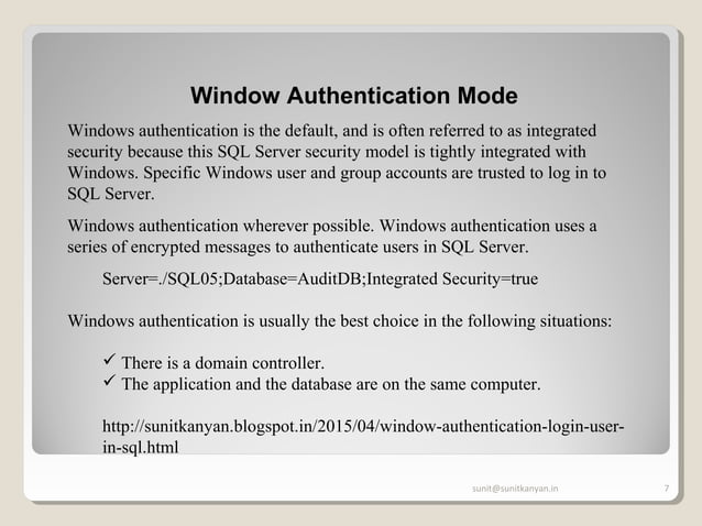 SQL Server Security | PPT | Databases | Computer Software and Applications