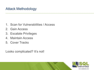 Sql server security in an insecure world | PPT