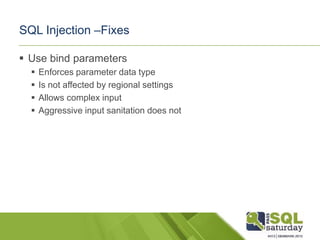 Sql server security in an insecure world | PPT
