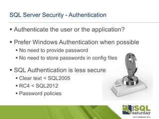 Sql server security in an insecure world | PPT