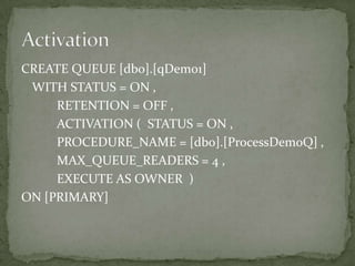 SQL Server Service Brokers | PPTX