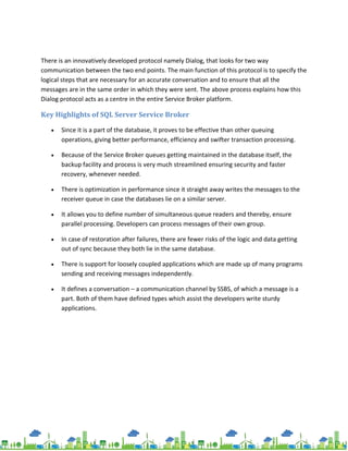SQL Server Service Broker – A Competent Architecture by Microsoft | PDF