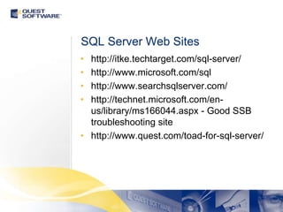 Sql Server Service Broker In The Real World | PPT