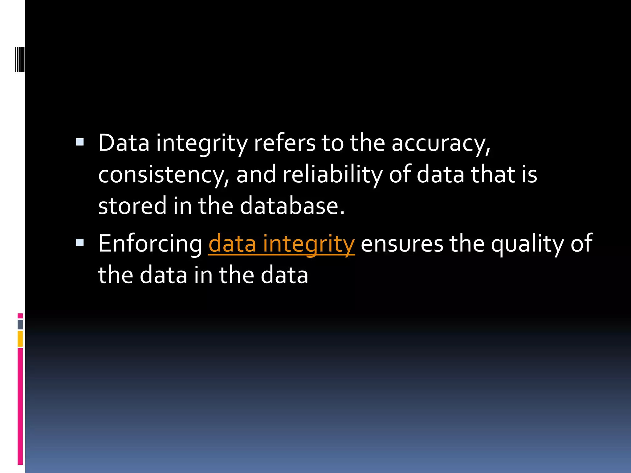 Sql server ___________session_15(data integrity) | PPTX