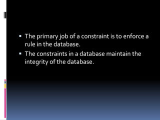 Sql server ___________session_15(data integrity) | PPTX