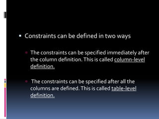 Sql server ___________session_15(data integrity) | PPTX