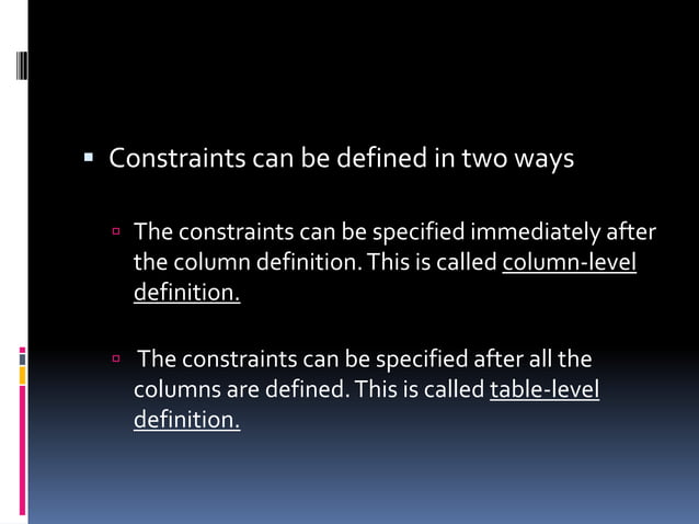 Sql server ___________session_15(data integrity) | PPTX | Databases | Computer Software and ...
