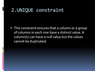 Sql server ___________session_15(data integrity) | PPTX