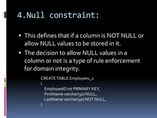 Sql server ___________session_15(data integrity) | PPTX
