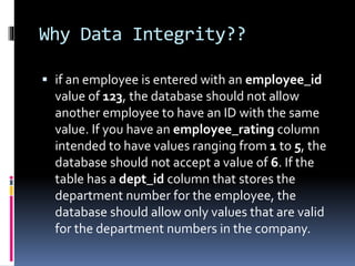 Sql server ___________session_15(data integrity) | PPTX