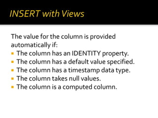 Sql server ___________session_16(views) | PPT