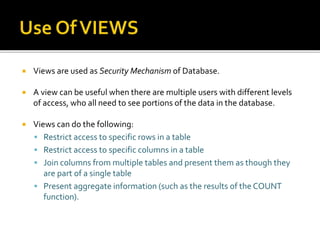 Sql server ___________session_16(views) | PPT