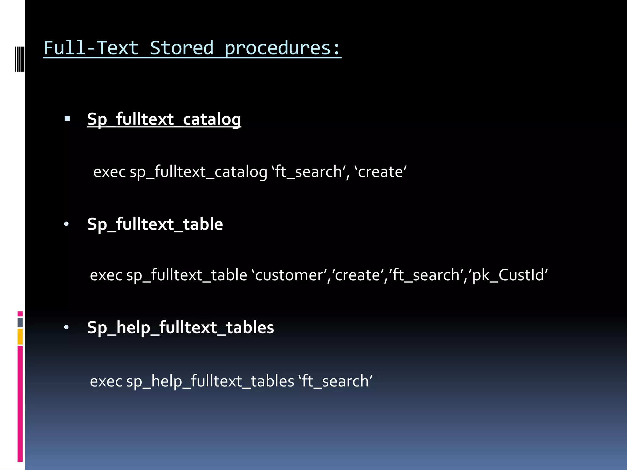 Sql server ___________session_18(stored procedures) | PPTX