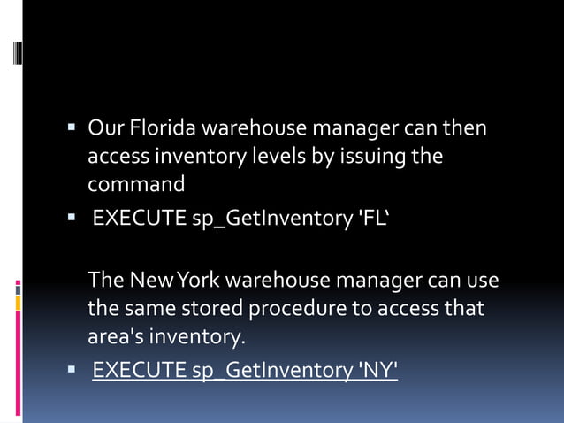 Sql server ___________session_18(stored procedures) | PPT