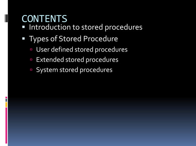 Sql server ___________session_18(stored procedures) | PPT