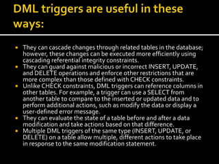 Sql server ___________session_19(triggers) | PPTX | Databases ...