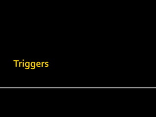 Sql server ___________session_19(triggers) | PPT