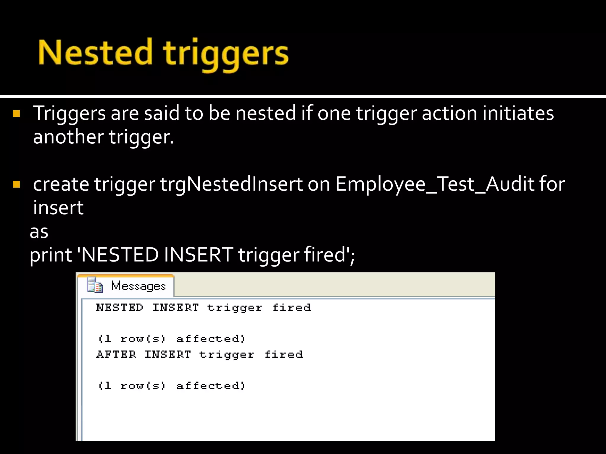 Sql server ___________session_20(ddl triggers) | PPT Sql server ___________session_20(ddl triggers) | PPT