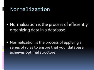 Sql server ___________session3-normailzation | PPTX