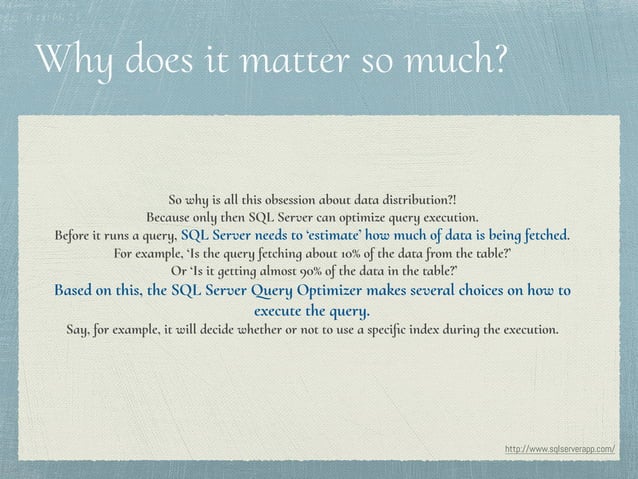 Sql Server Statistics | PDF