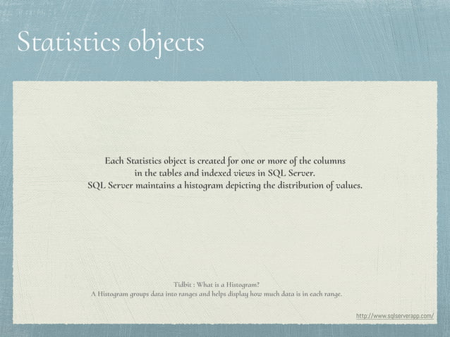 Sql Server Statistics | PDF