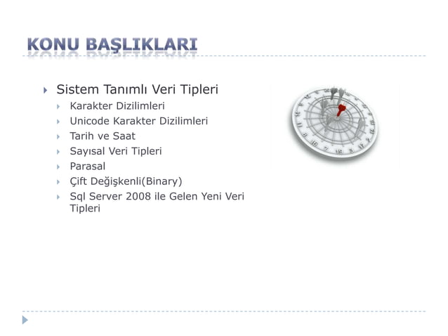 Sql server veri tipleri | PPTX