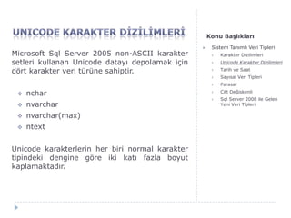 Sql server veri tipleri | PPTX