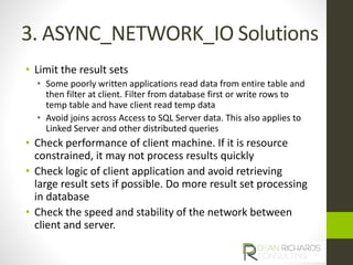 SQL Server Wait Types Everyone Should Know | PPTX | Databases | Computer Software and Applications