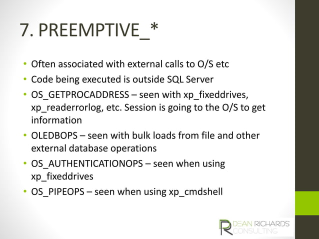SQL Server Wait Types Everyone Should Know | PPTX | Databases ...