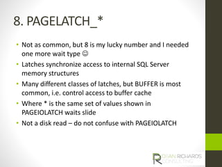 SQL Server Wait Types Everyone Should Know | PPTX | Databases ...