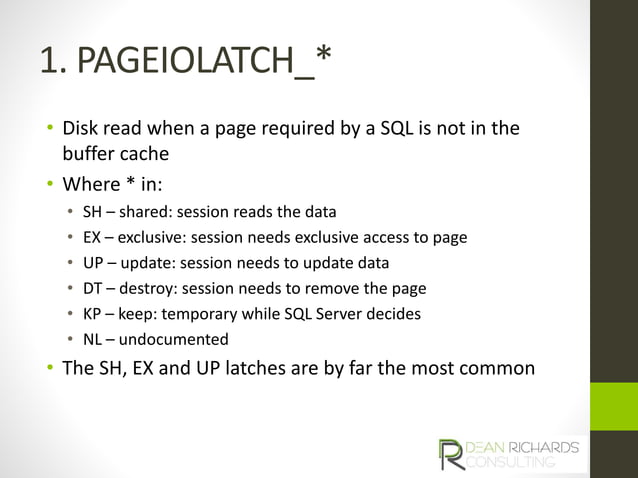 SQL Server Wait Types Everyone Should Know | PPTX | Databases ...