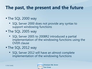 Sql server windowing functions | PDF