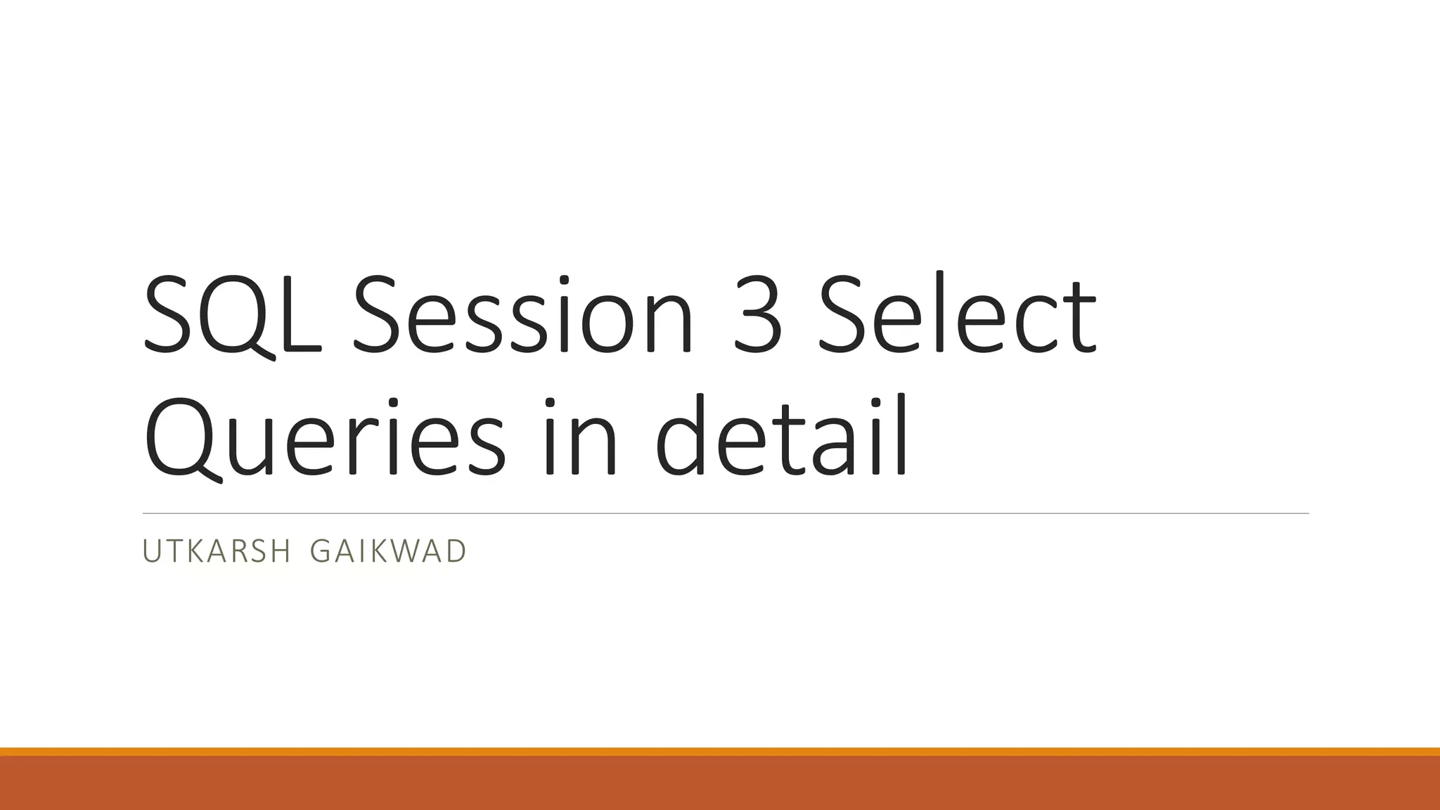 Sql Session 3 Pdf