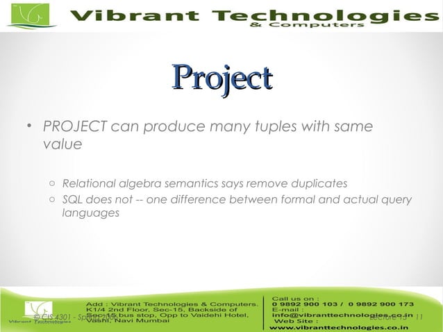 SQL- Introduction to SQL Set Operations | PPT | Databases | Computer Software and Applications