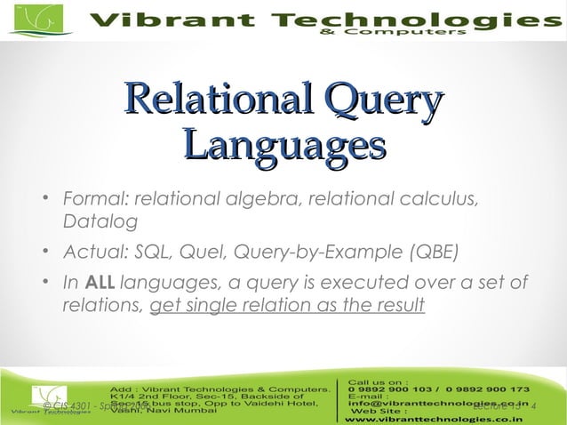 SQL- Introduction to SQL Set Operations | PPT | Databases | Computer Software and Applications