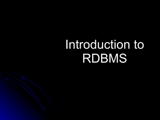 ALL ABOUT SQL AND RDBMS | PPT