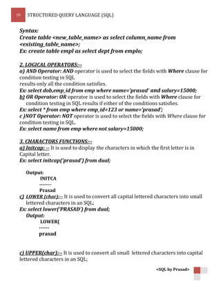 Sql smart reference_by_prasad | PDF