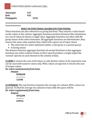 Sql smart reference_by_prasad | PDF